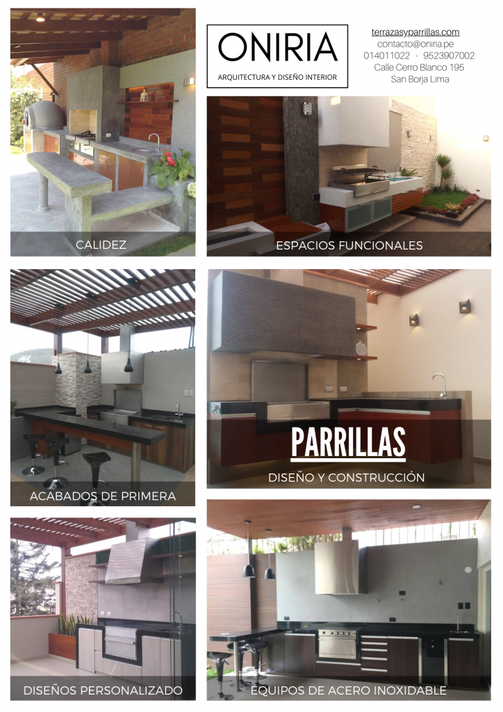 Diseño y Construcción de Parrillas - Oniria Arquitectura - 952390702